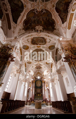 Interior of the Beuronese Monastery Church in the Upper Danube Valley ...