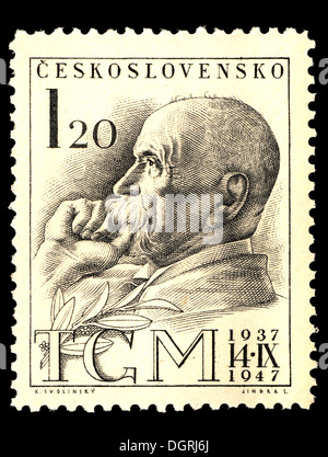 Tomas Garrigue Masaryk, first Czechoslovak president (1918-1935) on ...