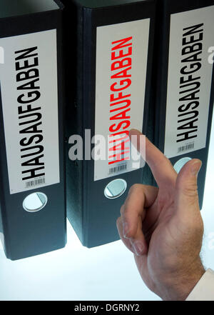a file with german lettering Work Stock Photo - Alamy
