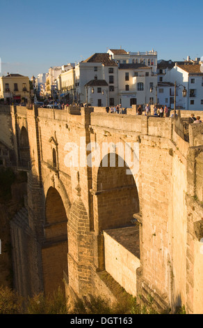 Ronda and Puente Neuvo new bridge in morning Ronda Malaga Andalucia ...