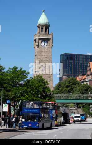 clock tower jetties Stock Photo - Alamy