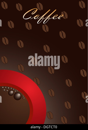 cup of coffee with red background Stock Photo - Alamy