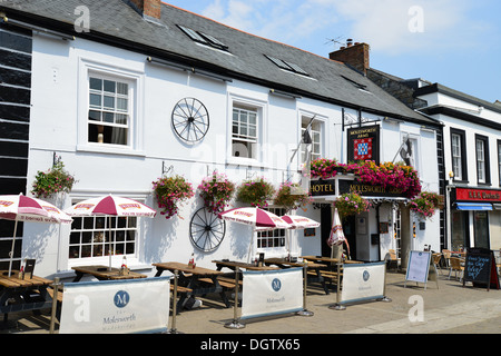 Wadebridge town centre high street shopping north cornwall west country ...
