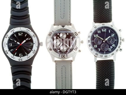 Wrist watches with several dials Stock Photo - Alamy