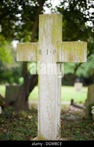 Gravestone with RIP Stock Photo: 130727145 - Alamy