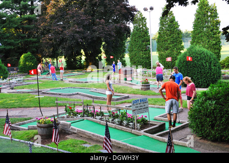 Miniature golf course, Farmington, Connecticut, New England, USA Stock ...