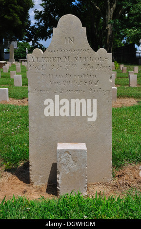 McGavock Cemetery, Carnton Plantation, Franklin, Tennessee, USA Stock ...
