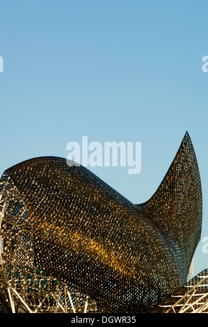 (Copper Fish), Peix by Frank Gehry, Barcelona, Catalunya, Spain Stock ...