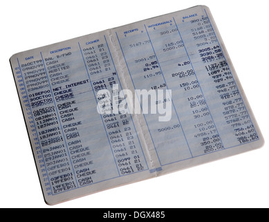 Old savings account passbook from 1961 to 1979, German Sparkasse bank ...