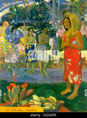 Paul Gauguin Ia Orana Maria ( Je vous salue Marie - Hail Mary 1891 ...