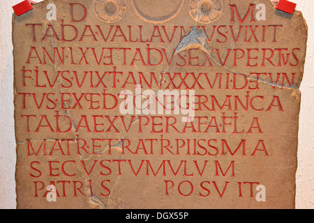 Roman Latin inscriptions at The National Roman Legion Museum, High ...