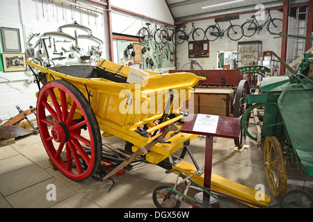 Wooden farm cart at Usk Rural Life Museum, Newmarket Street, Usk ...