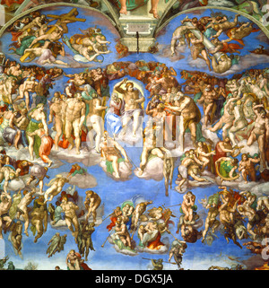 Michelangelo - Last Judgement 1541 Stock Photo - Alamy