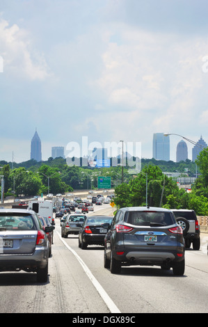 Traffic in Atlanta. Atlanta, Georgia, USA Stock Photo - Alamy