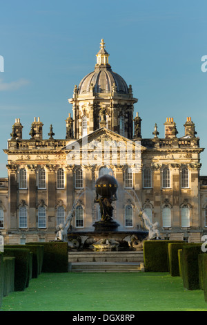 Castle Howard, Atlas Fountain in North Yorkshire Stock Photo - Alamy