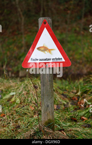 Fish and prohibition sign Stock Photo - Alamy