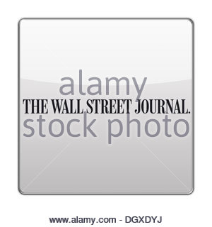 The Wall Street Journal logo as an app icon. Clipping path included ...