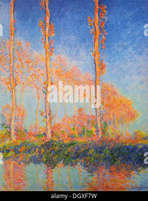 Claude Monet Poplars (Autumn), 1891. The Poplar Series paintings were ...