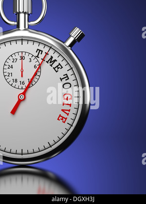 Time for Help Clock Countdown Fundraiser Charity Stock Photo - Alamy
