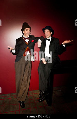 The two world-class clowns David Shiner, USA, on the right, and Peter ...