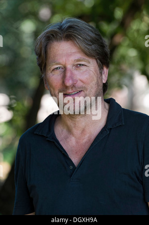 Actor Michael Fitz during a press conference in Uebersee am Chiemsee ...