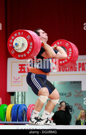 Wroclaw, Poland. 27th Oct, 2013. Marcin Dolega (POL) during Men's 105 ...