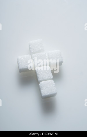 Symbolic picture about sugar in foods: Woman eating chocolate Stock ...