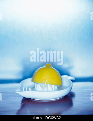 lemon (Citrus limon), is squeezed Stock Photo - Alamy