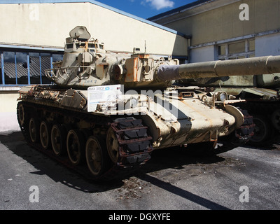 The AMX 30C2, a French battle tank, is displayed at the Tank Museum in ...