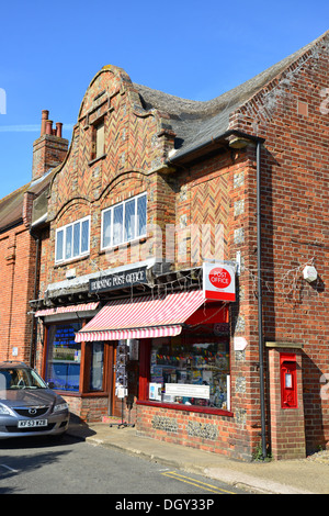 Post box at Horning Post Office, Lower Street, Horning, Norfolk Broads ...