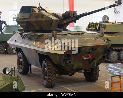 The TAM BOV-3 (Borbeno Oklopno Vozilo) is an armored vehicle displayed ...