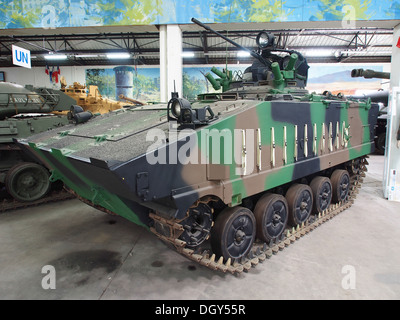 The AMX-10P is a French infantry fighting vehicle displayed at the Tank ...