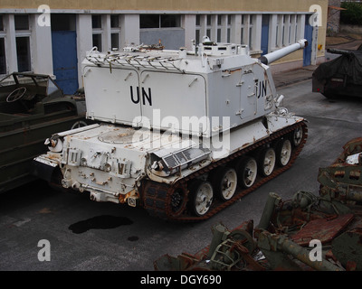 GTC 155mm AUF1, AMX 30 AuF1, named Falaise 1944, tank museum, Saumur ...