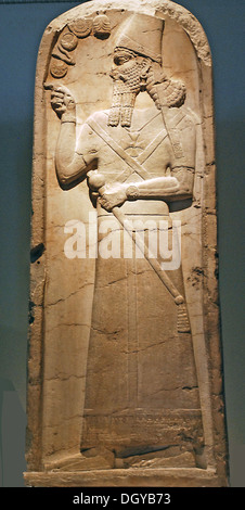 Stela of Shamshi-Adad V (823-811 BC) Assyrian, about 814 BC. From ...