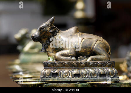 India: Nandi the Bull (mount of Shiva), Virupaksha Temple, Hampi ...