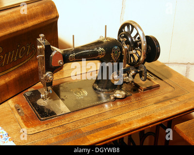 The Premier sewing machine is a vintage model, known for its mechanical ...