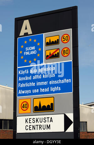 traffic signs Finland Stock Photo: 25952778 - Alamy
