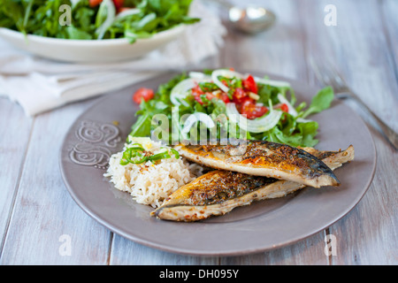 Mackerel Fish Skin Stock Photo - Alamy