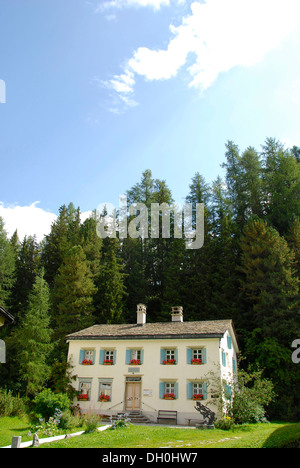 Sils Maria, Switzerland, the Nietzsche House Stock Photo - Alamy