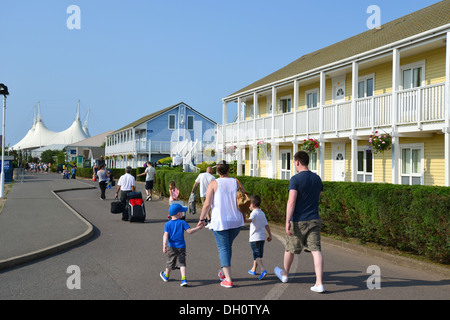 Accommodation blocks and Skyline Pavilion at Butlins Skegness ...
