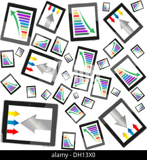 Arrows and screen Stock Photo - Alamy