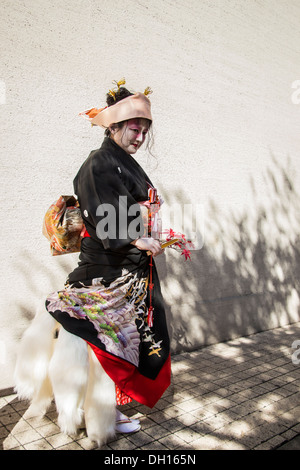 Japanese ghost in kimono dress . Horror and halloween Stock Photo - Alamy