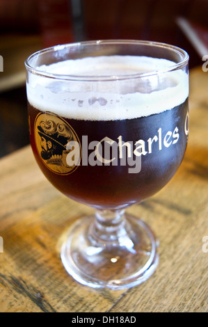 Glass of Keizer Karel Belgian beer Stock Photo - Alamy