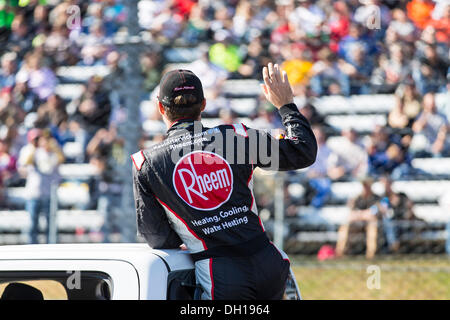 Kevin Harvick waves to fans before the NASCAR Busch Clash auto race at ...