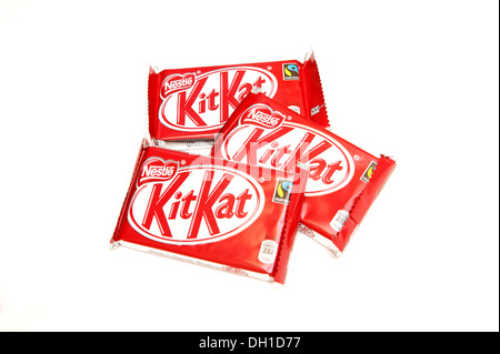 Fairtrade Kit Kat chocolate biscuits Stock Photo - Alamy