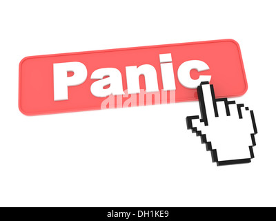 Panic web icon Stock Photo - Alamy