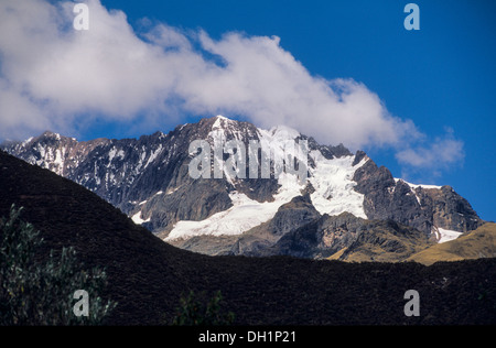 Mount Chicon, in the Urubamba Mountain Range. The Andes in Cusco Region ...