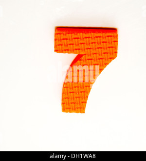 Foam number seven 7 Stock Photo - Alamy