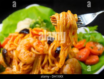 Spaghetti alla pescatora Stock Photo - Alamy