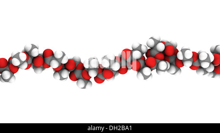 Polylactic acid (PLA, polylactide) bioplastic, chemical structure ...